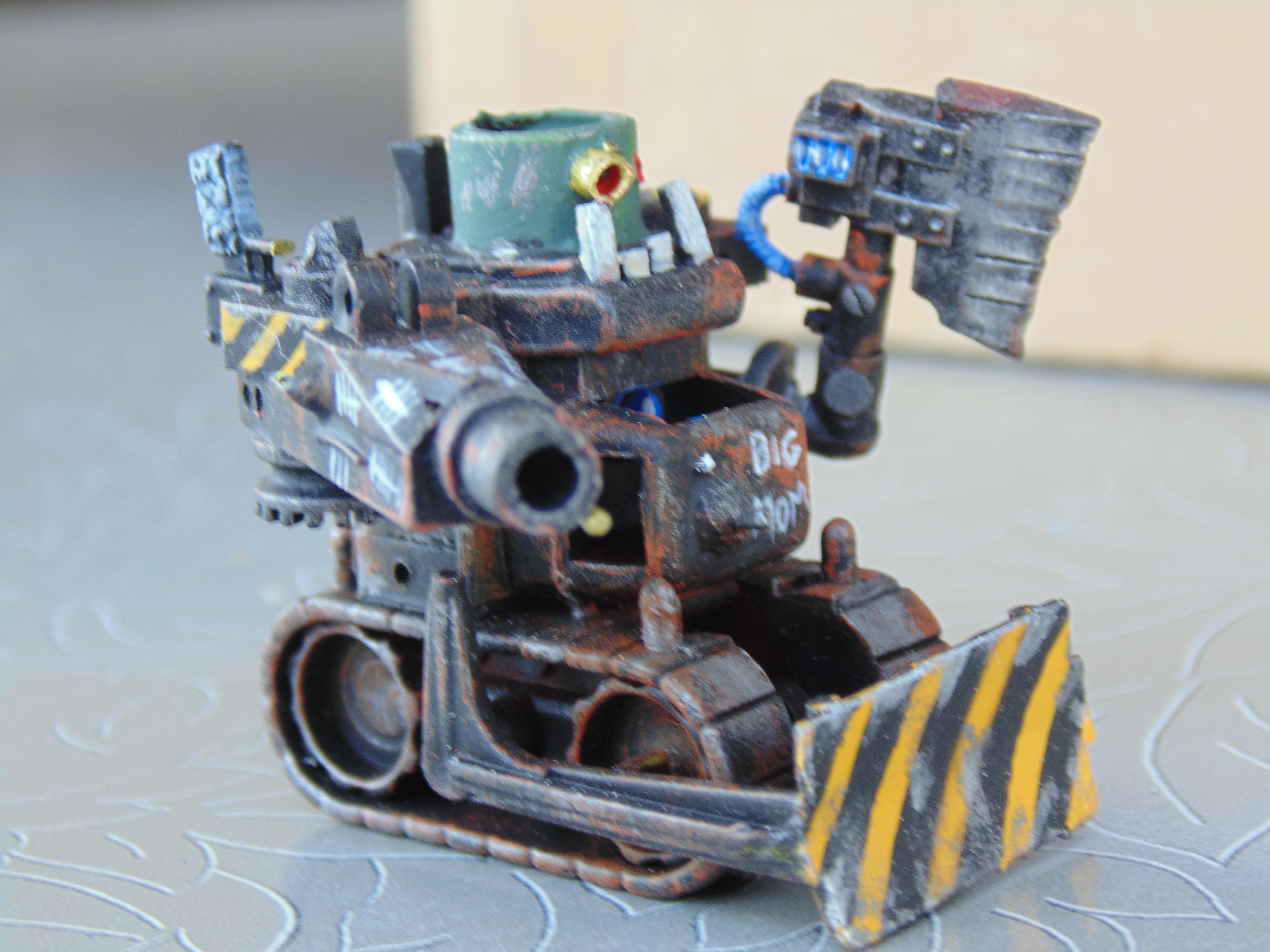 6mm, Conversion, Epic, Gargant, Green, Oldhammer, Orks, Scratch, Scratch Build, Stompa ...